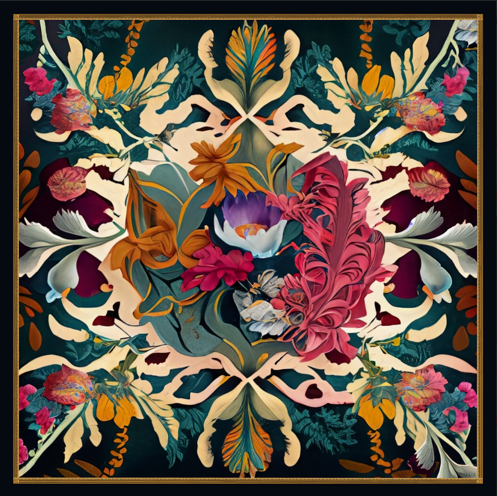 Fiona 100% Silk Scarf Deep Jewel Tones – Haelix Designs