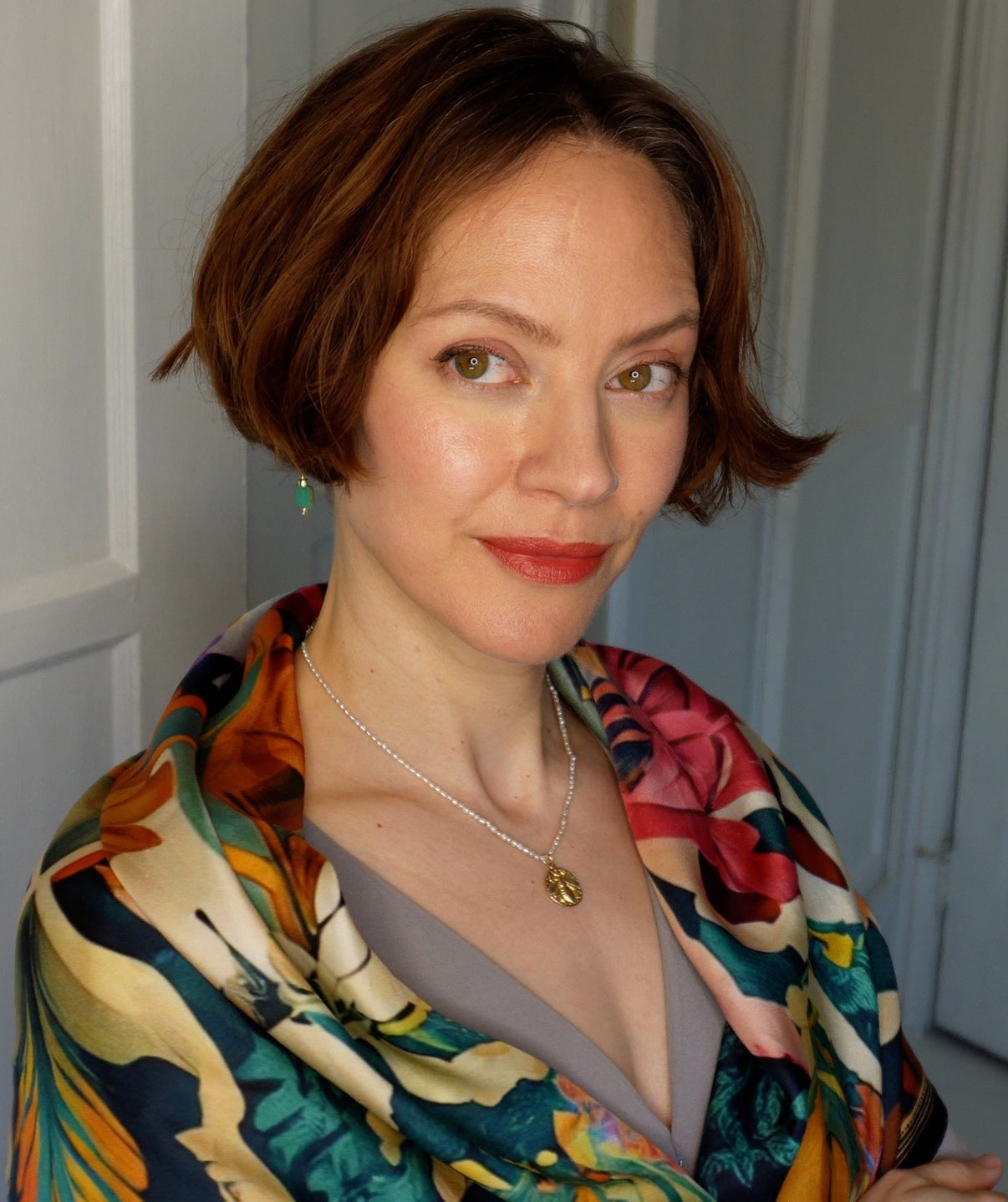 Fiona 100% Silk Scarf Deep Jewel Tones – Haelix Designs