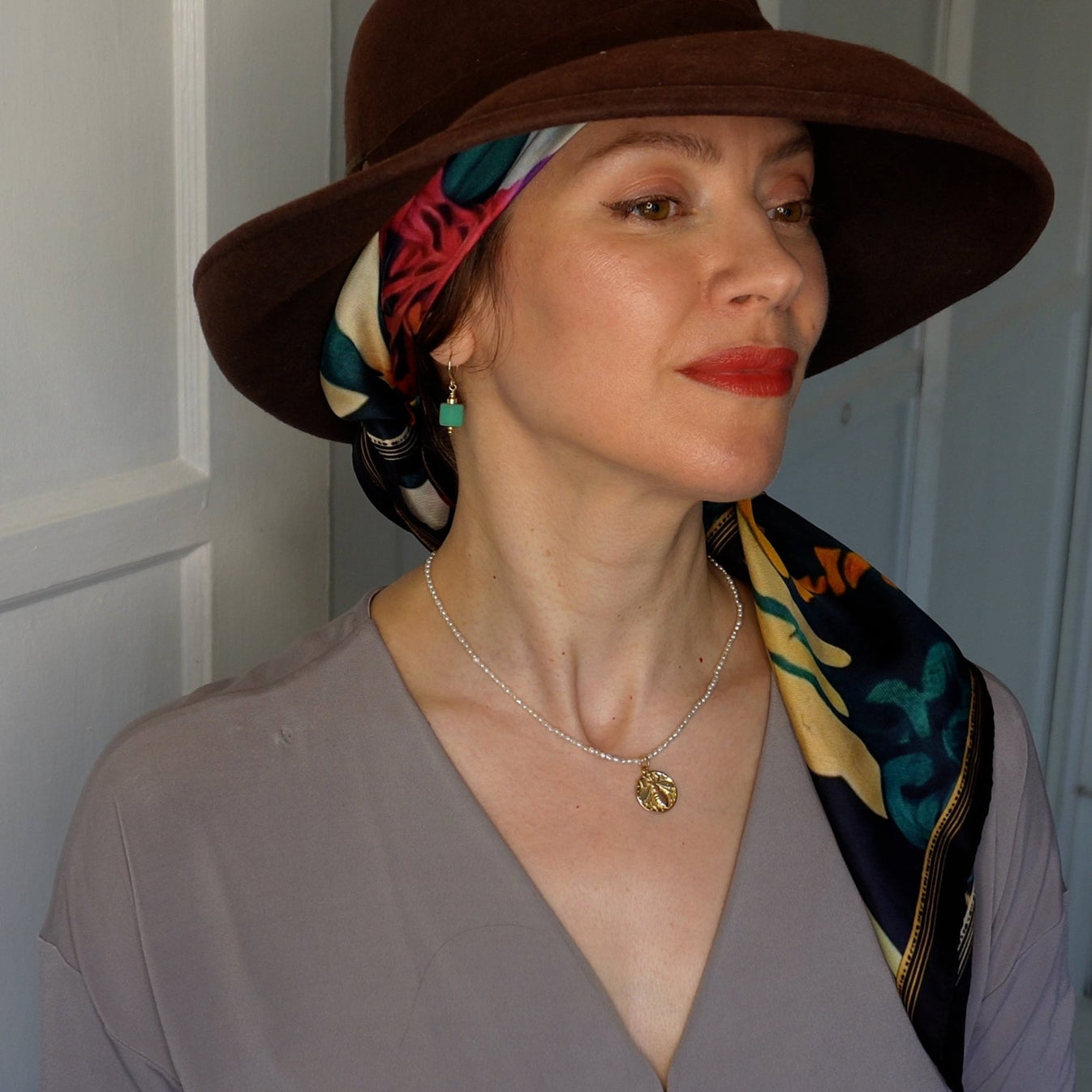 Fiona 100% Silk Scarf Deep Jewel Tones – Haelix Designs